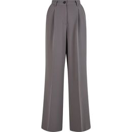 Urban Classics Bundfaltenhose Damen Gr&ouml;&szlig;e 42 grau