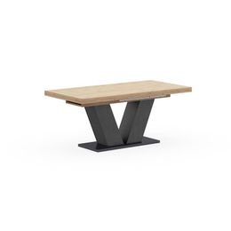 M&auml;usbacher Esstisch &raquo;Komfort Tisch&laquo; Esstisch mit V Gestell und Bodenplatte braun B/H/T: 180cm x 76cm x 90cm
