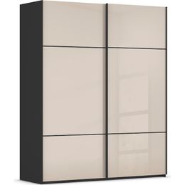 Rauch Schwebet&uuml;renschrank &raquo;Kleiderschrank Schrank Garderobe Schlafzimmerschrank SCALE-TRIO&laquo; edle dreigeteilte Front mit 2 Zierleisten Glasfront MADE 