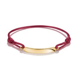 Thomas Sabo Damen Thomas Sabo Armband &raquo;Together Textilarmband gelbgoldfarben&laquo; rot 24, Metall Textil
