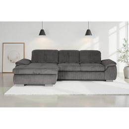 Die PlanBar Ecksofa &raquo;MP-IN16037 L-Form, Breite 289 cm, mit Federkern-Polsterung&laquo; mit Sitztiefenverstellung & Zierkissen 88% Polyester, 12% Polyamid B/