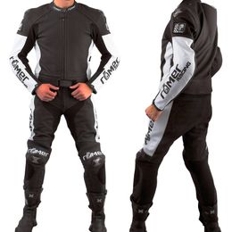 Roleff Motorradkombi "Hockenheim Black Edition", 52, N-Gr, schwarz-wei&szlig;, Overalls