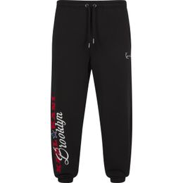 Karl Kani Herren Jogginghose "Karl Kani Herren", schwarz, Gr. S, 80% Baumwolle, 20% Polyester, Hosen