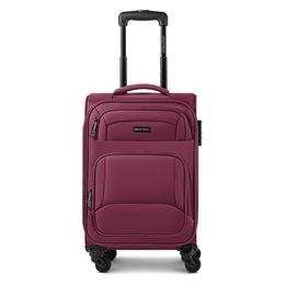 SMARTBOX Trolley "Edition 04 4 Rollen Kabinentrolley 55 cm mit Dehnfalte", rot, Polyester, Koffer