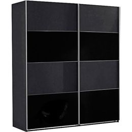wimex Schwebet&uuml;renschrank &raquo;Easy&laquo; mit Teilglas grau B/H/T: 135cm x 210cm x 65cm, T&uuml;ren: 2 Stk.