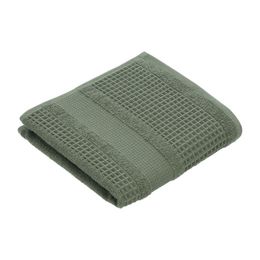 Vossen Handt&uuml;cher &raquo;Senses&laquo; leichte Waffelstruktur gr&uuml;n Waffelpiqu&eacute;, Baumwolle B/L: 50cmx100cm, 2 Stk., Waffelpiqu&eacute;