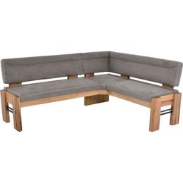 K+w Komfort & Wohnen K+W Komfort & Wohnen Eckbank &raquo;Floyd&laquo; Stauraumbank, langer Schenkel rechts oder links in 2 Qualit&auml;ten grau 520: Microfaser, 100% Polyester; 760: 