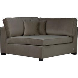 Home Affaire Sofa &raquo;Skara XXL&laquo; Eckelement zur individuellen Polstergarnitur-Gestaltung grau 100% Polyester B/H/T: 130cm x 86cm x 130cm, Samtoptik, 