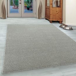 Ayyildiz Teppiche Teppich &raquo;ATA, auch als L&auml;ufer und in rund&laquo; rechteckig 10 mm H&ouml;he Kurzflor, uni, gro&szlig;e Farbauswahl, robust, Fu&szlig;bodenheizungsgeeignet beige Kunstfaser B