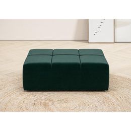Home Affaire Polsterhocker &raquo;Ancona, Polsterhocker passend zum Sofa, Breite 107 cm&laquo; passend zur "Ancona"-Polsterserie, auch in Cord + Easy Care gr&uuml;n B/