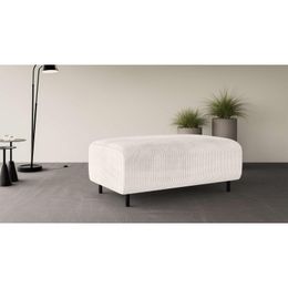 OTTO home Polsterhocker &raquo;ARROS gro&szlig; mit Wellenunterfederung, Ma&szlig;e B/T/H: 120/70/46 cm&laquo; passend zur Serie, in hochwertiger Verarbeitung beige 100% 