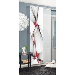 Home Wohnideen Schiebegardine &raquo;FRANKLIN&laquo; Klettband 1 Stk. tlg. HxB: 245x60, inkl. Befestigungszubeh&ouml;r rot Polyester 245cm, Klettband, 60cm