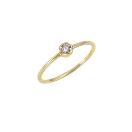 Celesta Damen Fingerring, 052 (16,6), Gold, gelb, Gold, Fingerringe