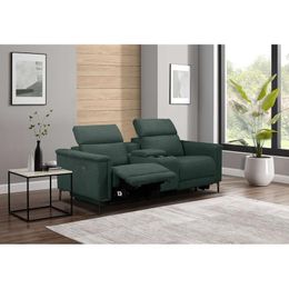 OTTO home 2-Sitzer &raquo;LUND, Struktur, Kinosofa, Relaxfunktion, TV-Sessel, man./elektrisch&laquo; Kopfteilverstellung, Getr&auml;nkefachhalter, Staufach, wahlweise 