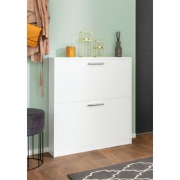 OTTO home Schuhschrank &raquo;Bill&laquo; Breite 75 cm wei&szlig; Holzwerkstoff wei&szlig;, B/H/T: 75cm x 83cm x 21cm