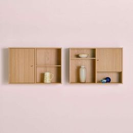 Sideboard &raquo;Mistral, Hochwertig H&auml;ngeregal, Wandregal, mit gerillteT&uuml;r H: 38 cm&laquo; und 2 verstellbare Einlegeb&ouml;den, B: 61 cm, anpassungsbar Designm&ouml;bel 