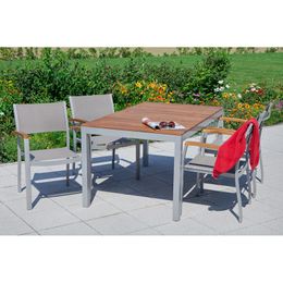 Merxx Garten-Essgruppe &raquo;Naxos&laquo; beige Obermaterial: 100% Polyester Einheitsgr&ouml;&szlig;e