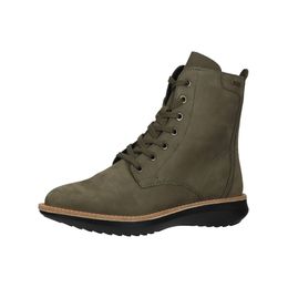 Legero Damen Schn&uuml;rstiefelette "Legero Stiefelette Nubukleder", Gr. 37, gr&uuml;n, Nubukleder, Schuhe