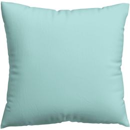 Schlafgut Kissenbezug &raquo;Premium Kissenbezug Knitted Jersey (1 St)&laquo; Ton-in-Ton Rei&szlig;verschluss, Bio-Baumwolle mit Elasthan, Uni, OEKO Tex blau Jersey, Obermaterial