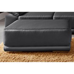 Sit & More sit&more Polsterhocker &raquo;Coria&laquo; schwarz Luxus-Microfaser ALTARA NUBUCK (100% Polyester);Kunstleder SOFTLUX ;Struktur ( 100% Polyester);Struktur fein ( 