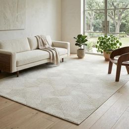 Sehrazat Teppich &raquo;Nora 5800, auch als L&auml;ufer&laquo; rechteckig 10 mm H&ouml;he Kurzflor, grafisches Hoch Tief Muster, Wohnzimmer Polyester, Polypropylen B : 120cm 1 Stk.,