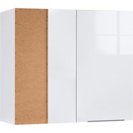 Optifit Eckh&auml;ngeschrank &raquo;Tara&laquo; wei&szlig; wei&szlig;, B/H/T: 80cm x 70,4cm x 34,9cm, T&uuml;ren: 1 Stk.