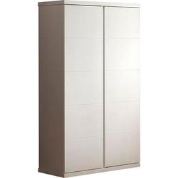 Vipack Kleiderschrank &raquo;0&laquo; B/H/T ca. 110x204,5x57cm, 0 wei&szlig; Holzwerkstoff Wei&szlig;, B/H/T: 110cm x 205cm x 57cm, T&uuml;ren: 2 Stk., Basisausf&uuml;hrung