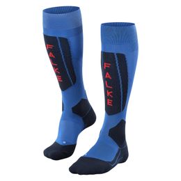 Falke Kinder Kniestr&uuml;mpfe "SK5 Expert", Gr. 42, blau, Obermaterial: 52% Polypropylen PP. 25% Polyamid PA. 22% Seide silk. 1% Elasthan EL., Socken