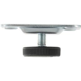 M&ouml;belfu&szlig; &raquo;Mistral / Mistral Kubus, St&uuml;tzfu&szlig;&laquo; 6 Stk. tlg. einstellbar, H&ouml;he: 3 cm, f&uuml;r die M&ouml;belserien von Hammel grau Gummi, Metall &Oslash; 2,8cm, Mit 