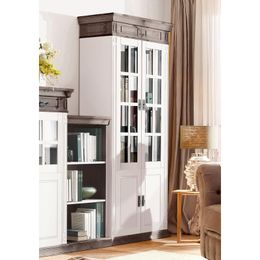 OTTO home Vitrine &raquo;Vinales&laquo; B/T/H: 93/39/196 cm, , H&ouml;he 196 cm wei&szlig; Massivholz wei&szlig;, B/H/T: 93cm x 196cm x 39cm, T&uuml;ren: 4 Stk.