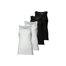 Tom Tailor Herren Unterhemd "Unterhemd 4er Pack", Gr. S, wei&szlig;, Obermaterial: 100% Baumwolle CO., Unterhemden