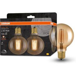 Osram LED-Filament &raquo;1906Vintage Edition goldenes Glas&laquo; E27 2 Stk. Warmwei&szlig; Einheitsgr&ouml;&szlig;e