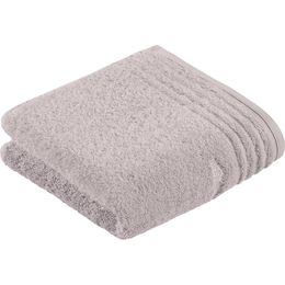 Vossen Handtuch &raquo;Vienna Style Supersoft&laquo; Supersoft Baumwolle grau Webfrottier, Baumwolle B/L: 60cmx110cm, 2 Stk., Webfrottier