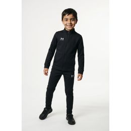 Under Armour Jungen Trainingsanzug "Trainingsanzug f&uuml;r Kinder", schwarz, Gr. XS, unifarben, Single Jersey, Obermaterial: 100% Polyester, Sportanz&uuml;ge,