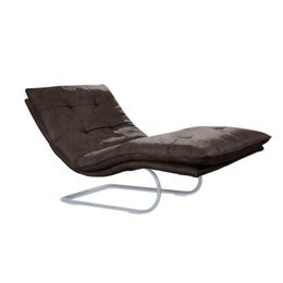 W.Schillig Relaxliege &raquo;daily dreams&laquo; in Waffelkissen-Optik, wahlweise mit Motor, silber matt, in 2 Breiten braun Stoff S37 (100% Polyester) B/H/T: 