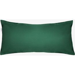 Kissenbezug &raquo;Mako-Satin Baumwolle Kopfkissenbezug - Premium Kissenbezug&laquo; Gr&ouml;&szlig;e 80x80 und 40x80 cm; versteckter Rei&szlig;verschluss gr&uuml;n Mako-Satin, 