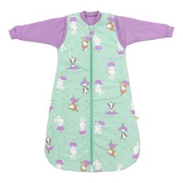 SCHLUMMERSACK Babyschlafsack "Schlafsack ohne F&uuml;&szlig;en 3.5 Tog", L: 56cm, gr&uuml;n, Schlafs&auml;cke
