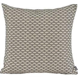 HOCK Dekokissen &raquo;Nalou&laquo; Sofakissen inkl. F&uuml;llung, 50x50cm, Dekokissen, gemustert beige Obermaterial: 84% Baumwolle, 16% Polyester. F&uuml;llung: 100% Polyester 
