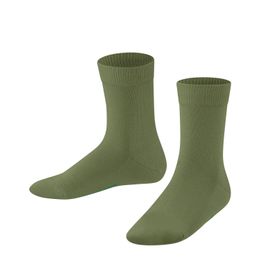 Falke Damen Socken "Family", Gr. 39, gr&uuml;n, Obermaterial: 92% Baumwolle CO. 7% Polyamid PA. 1% Elasthan EL., glatt, Socken