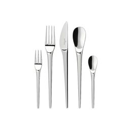 Villeroy & Boch Besteck-Set &raquo;NewMoon Tafelbesteck&laquo; Robustes Besteck aus hochwertigem Edelstahl silber Edelstahl 18/10 30