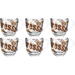 Leonardo Espressotasse &raquo;NAPOLI&laquo; 80 ml, 6-teilig bunt Glas &Oslash; 8,4cm x 6cm, 80ml, 6 Stk.