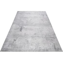 Wecon Home Teppich &raquo;Radiate&laquo; rechteckig 6 mm H&ouml;he Flachgewebe, Vintage Look grau Polyester B : 80cm 1 Stk., 6mm, L: 150cm