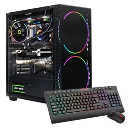 GAMEMAX Gaming-PC &raquo;Black Hole 7655 AMD Ryzen 5 9600X RTX 5060Ti 32GB DDR5 1TB SSD&laquo; Windows 11, DDR5 RAM schwarz Wi-Fi 6 & Bluetooth 5.2, Gigabit 