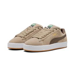 Puma Damen Sneaker "SUEDE XL", Gr. 37, beige, Leder, mehrfarbig, Schuhe, mit Lederobermaterial, mit SOFTFOAM+ D&auml;mpfungstechnologie