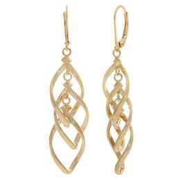 Firetti Damen Paar Ohrh&auml;nger &raquo;Schmuck Geschenk Gold 375 Ohrschmuck Ohrringe Tropfen Spirale&laquo; gold Gelbgold 375