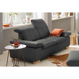Home Affaire 2-Sitzer &raquo;Bergamo Multifunktions-Sofa, bequem und komfortabel&laquo; mit Armlehn-und R&uuml;ckenfunktion, Federkern grau Chenille 100% Polyester;