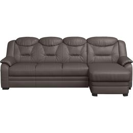 COTTA Ecksofa &raquo;Marcus L-Form&laquo; wahlweise mit Schlaffunktion braun 64% Polyurethan, 25% Polyester, 11% Baumwolle B/H/T: 262cm x 99cm x 162cm, Kunstleder