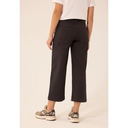 Damen Loose-fit-Jeans, schwarz, Gr. 28, STREET ONE STUDIO, unifarben, Jeans, 81% Baumwolle, 17% Polyester, 2% Elasthan, Jeans, mit Wide Legs