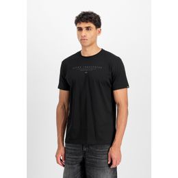 Herren T-Shirt "DTM Alpha T-Shirt", schwarz, Gr. M, Alpha Industries, Obermaterial: 100% Baumwolle, Shirts