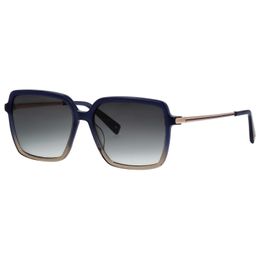 BRENDEL EYEWEAR Damen Sonnenbrille "Modell 907051", blau, leicht gl&auml;nzend, mehrfarbig, Sonnenbrillen, Form Karree/Eckig, Logoschriftzug auf B&uuml;gel,
